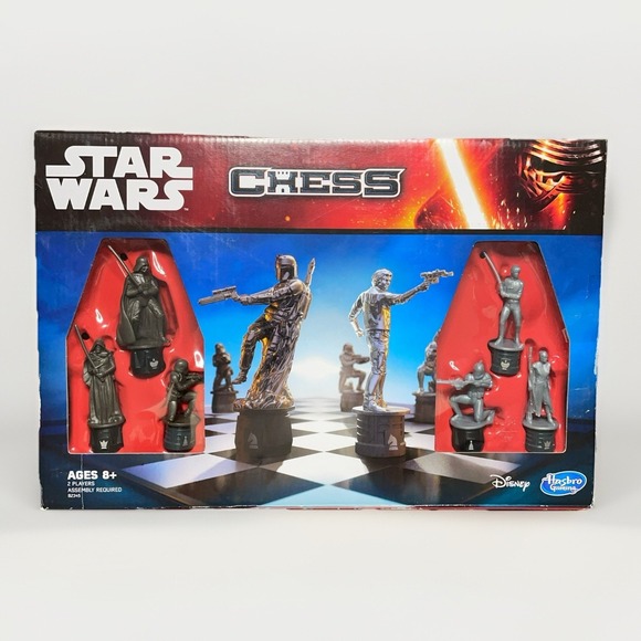 Hasbro | Games | Complete Star Wars Chess Set With Box The Force ...